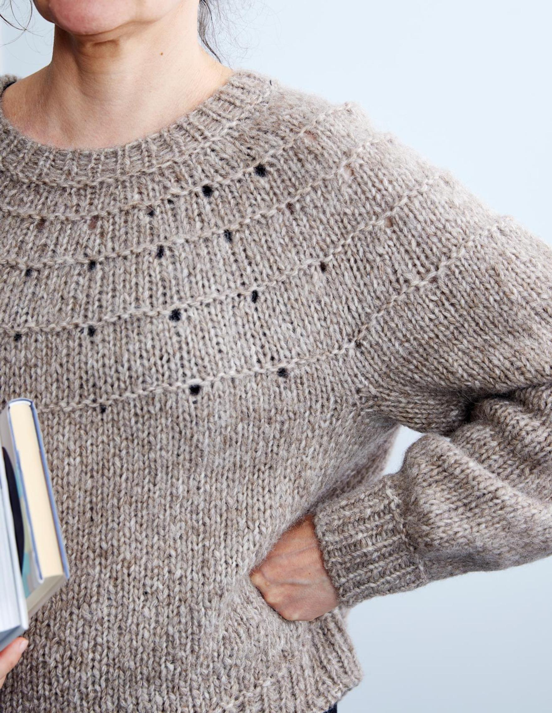 Easy sweater yoke pattern | Kotona Living