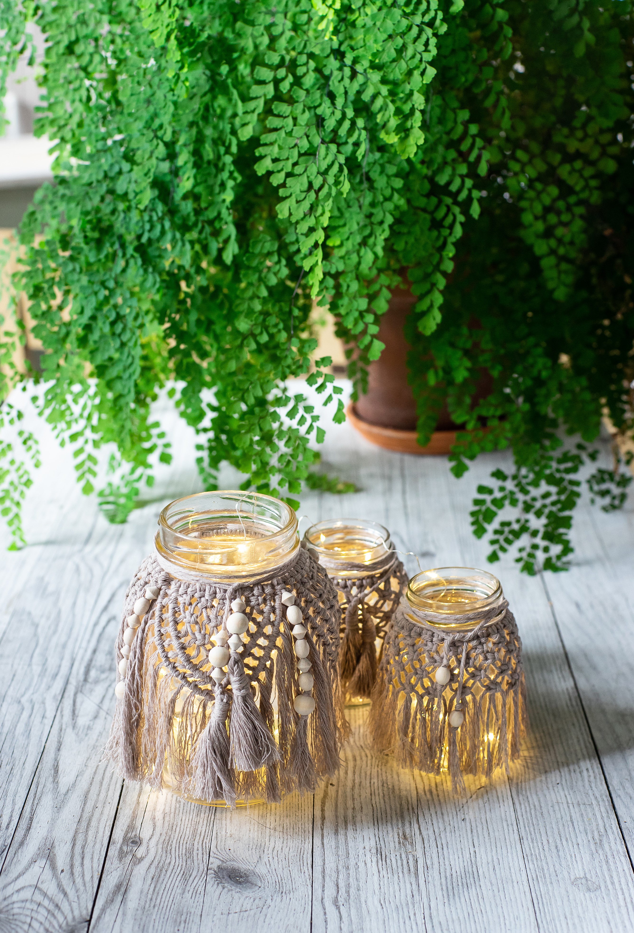 Macramé lantern: an easy tutorial for beginners! | Kotona Living